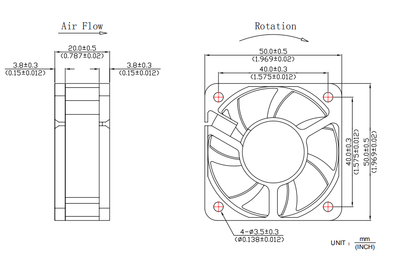 5020直流风扇-直流散热风扇-深圳市东兴岳科技有限公司